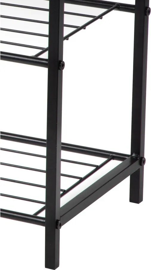 Černý ocelový botník 63x44x30 cm Asten – Bonami Essentials