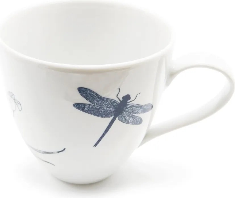 Porcelánový hrnek Vážka z japonské zahrady, 670 ml – s originální českou ilustrací