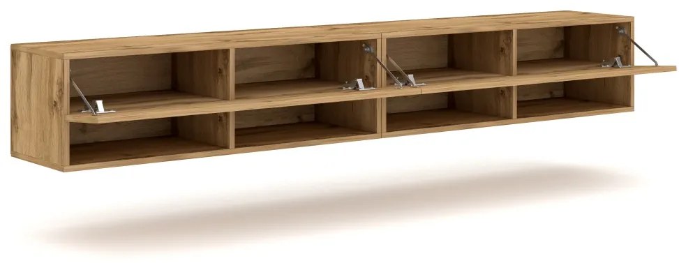 Závěsný TV stolek Derby 200 cm dub Wotan
