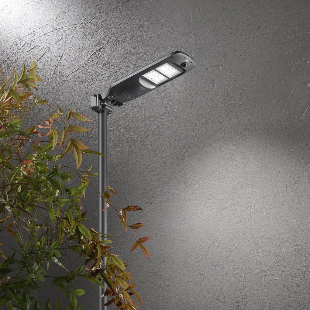 FAN LED-LUXOR-6M-SOLAR Veřejné osvětlení solární 6,5 W 600 lm 4000 K IP65 senzor - FANEUROPE