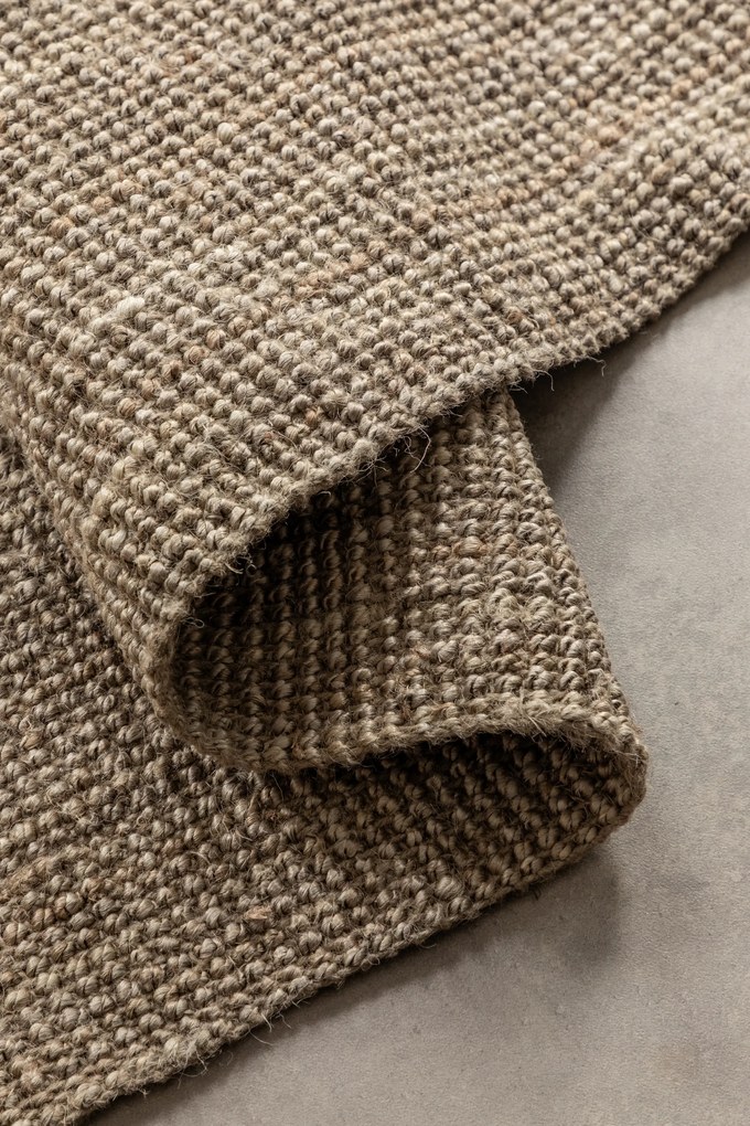 Kusový koberec Bouclé Jute 105975 Grey Brown, 120x170, hnedá, chodba / predsieň, Hanse Home