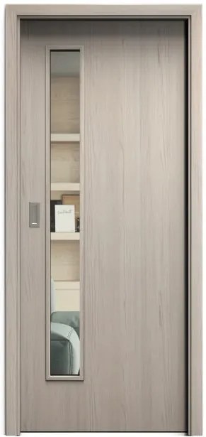 SAPELI ELEGANT KOMFORT M60 - CPL LAMINÁT - POSUVNÉ DVEŘE VČ. ZÁRUBNĚ - Borovice bílá Průchozí šířka (cm): 70, Průchozí výška (cm): 197