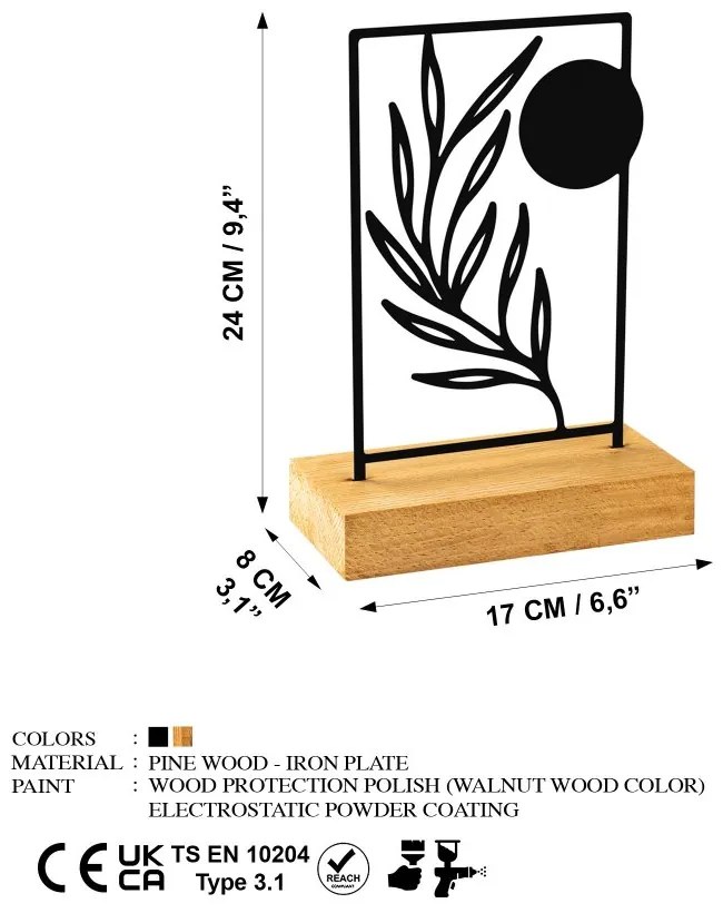 Dekorativní předmět Sunrise - Black