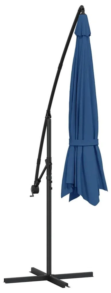 Konzolový slunečník s hliníkovou tyčí 350 cm modrý - Default Title