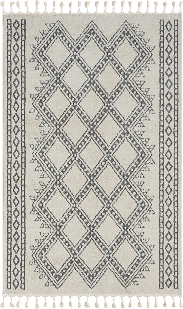 My Flair, Kusový koberec Moroccan Delight weiß, 200x290, černobílá, ložnice