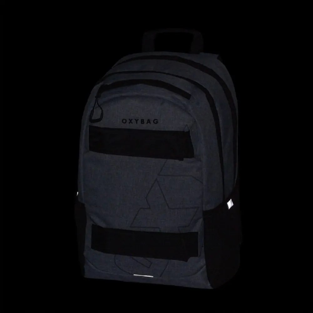 Oxybag OXY SPORT - set 2 ks: studentský batoh Grey Melange, penál