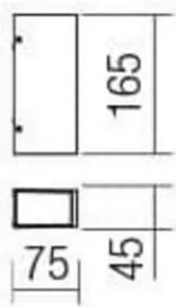 Redo 90114 - LED Venkovní nástěnné svítidlo IVAR LED/7,6W/230V IP54 antracit