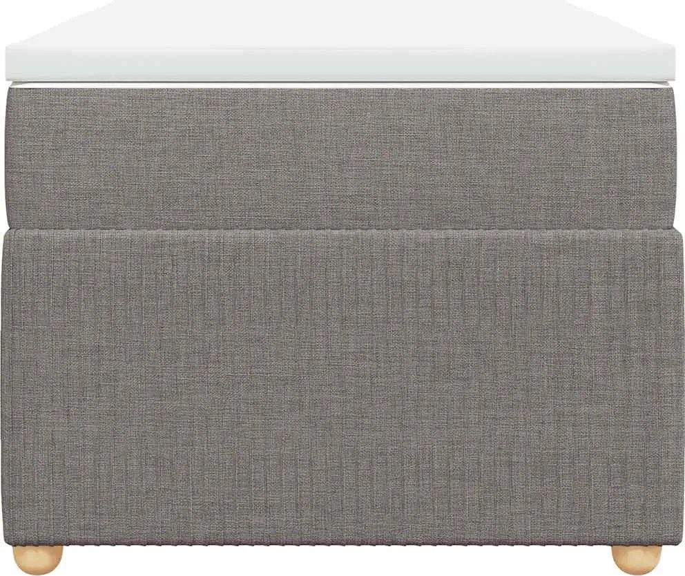 Box spring postel s matrací taupe 90x200 cm textil 3285543