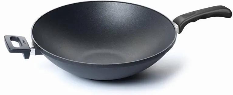 Woll Nowo Titanium pánev wok s odnímatelnou rukojetí, 32 cm