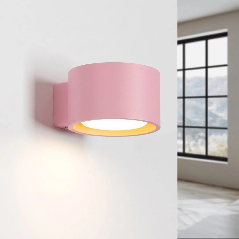 Sollux Lighting Nástěnné svítidlo MODO 1 růžové GX53