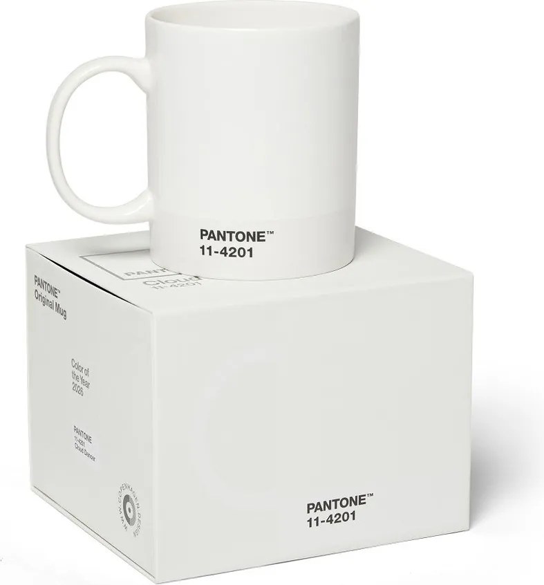 Bílý porcelánový hrnek 375 ml Cortado Cloud Dancer 11-4201 – Pantone