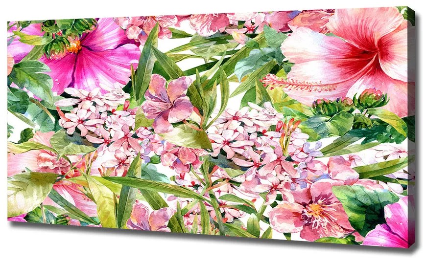 Wallmuralia Foto obraz canvas Květinový vzor 120x60 cm