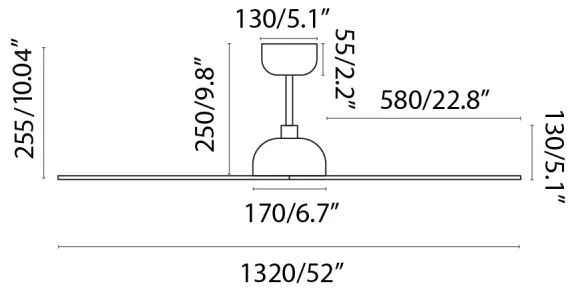 FARO 33446WT- Stropní ventilátor GOTLAND L bílá pr. 132 cm WT + dálkové ovládání