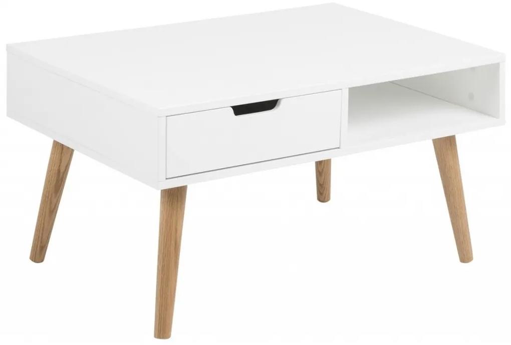 Konferenční stolek Marika 80 cm, bílá