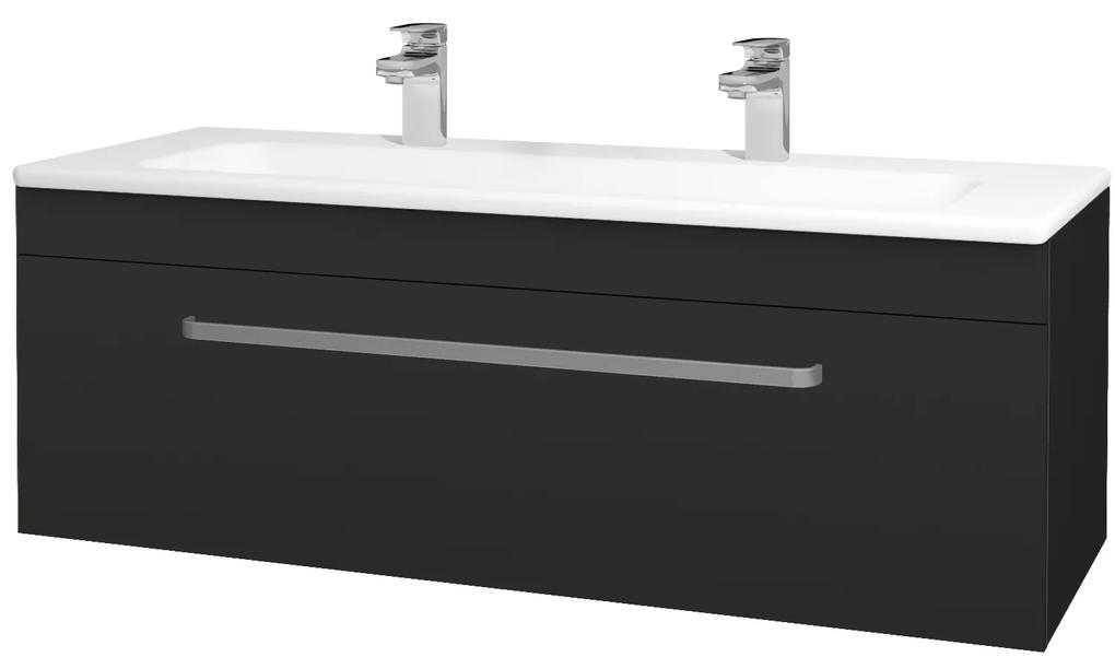 Dřevojas Koupelnová skříň ASTON SZZ 120 Varianta: N01 Bílá lesk / Úchytka T01 / N06 Lava