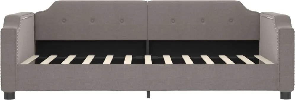 Válenda s matrací taupe 100 x 200 cm textil 3197624