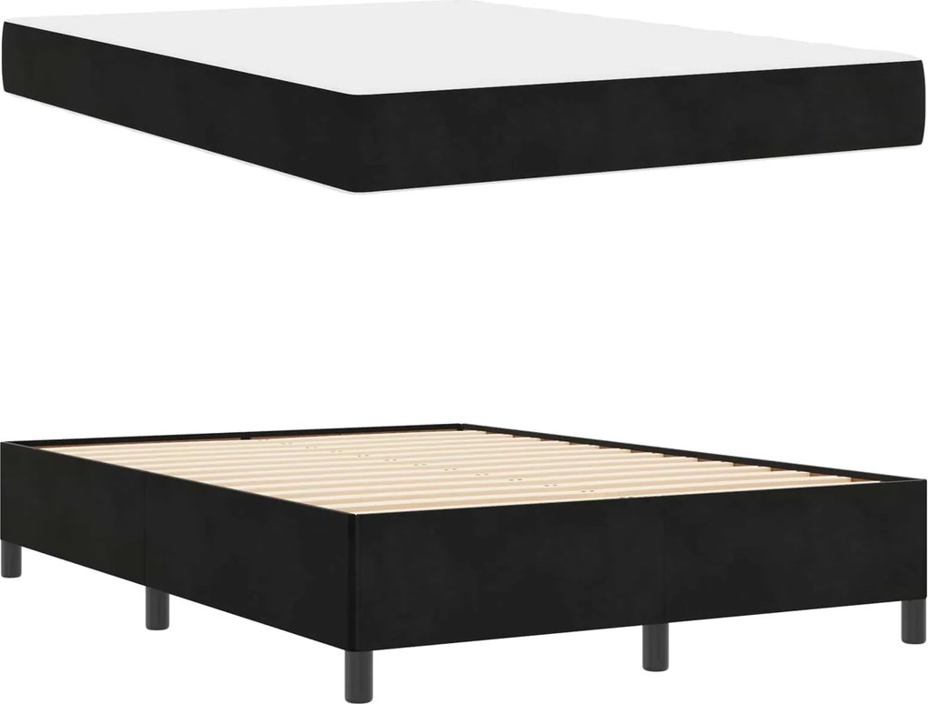 Rám postele Černá 160 x 200 cm textil 3399074