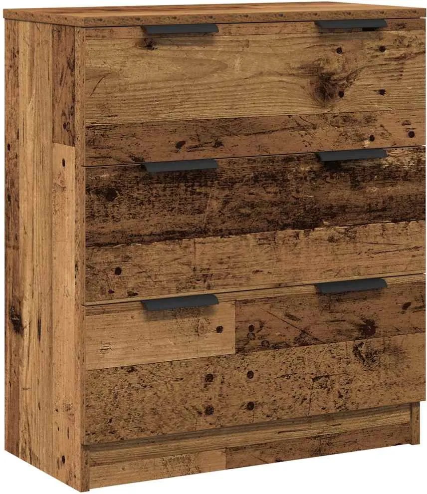 Příborníky 3 ks old wood 60 x 30 x 70 cm kompozitní dřevo 3329225