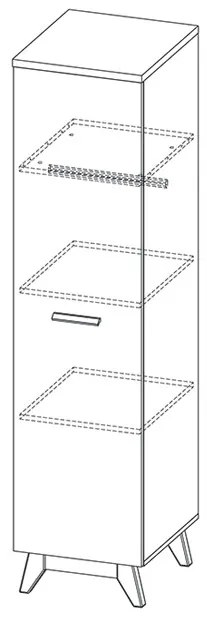 Šatní skříň SCANDI SV2