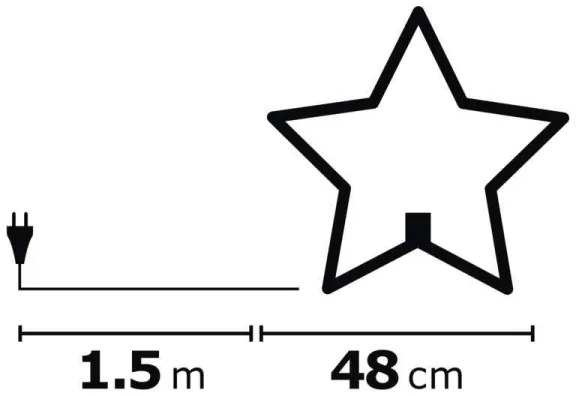 Vánoční dekorace 1xE14/230V šedá