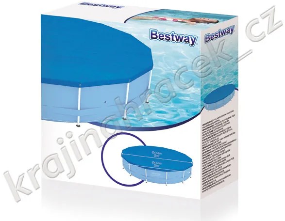 BESTWAY 58248 Krycí plachta na bazény s konstrukcí 4,27 m