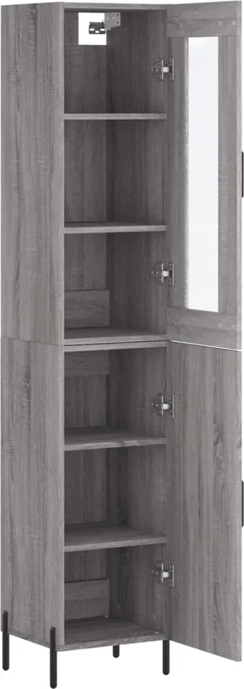 Skříň highboard šedá sonoma 34,5 x 34 x 180 cm kompozitní dřevo 3199183