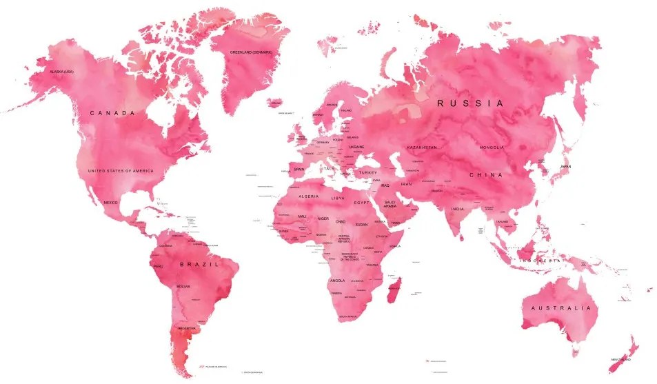 Fototapeta Mapa Světa Omyvatelný vlies 315x210