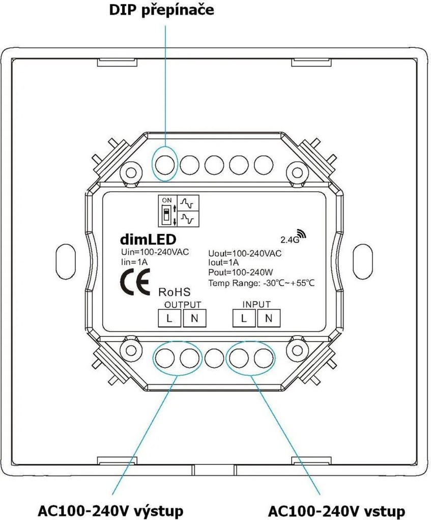 T-LED  069302 Stmívač DimLED OV triak KNT240W