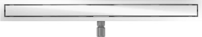 Mexen Flat MGW liniový odtok 80 cm, bílé sklo - 1027080-15