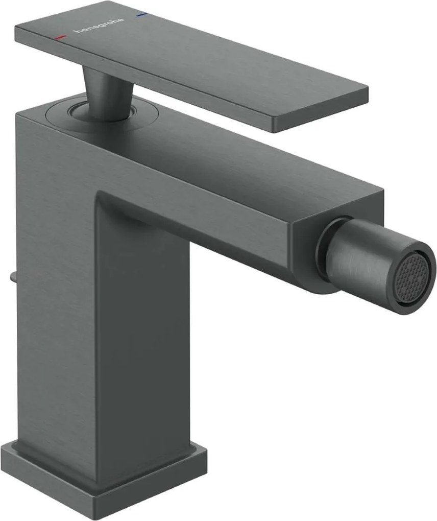 Hansgrohe Tecturis E - Bidetová baterie s výpustí, EcoSmart, kartáčovaný černý chrom 73200340
