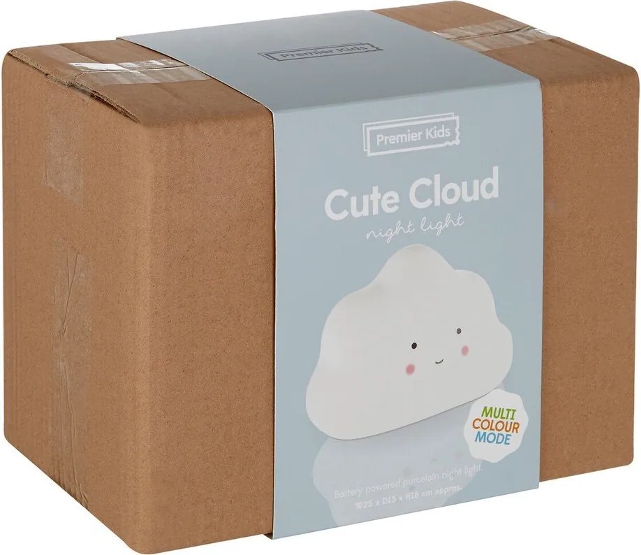 Bílé LED dětské noční světlo Ola – Premier Housewares