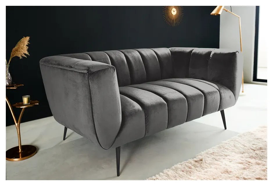 Massive home | Pohovka NOBLESSE 2M 165 CM šedá samet