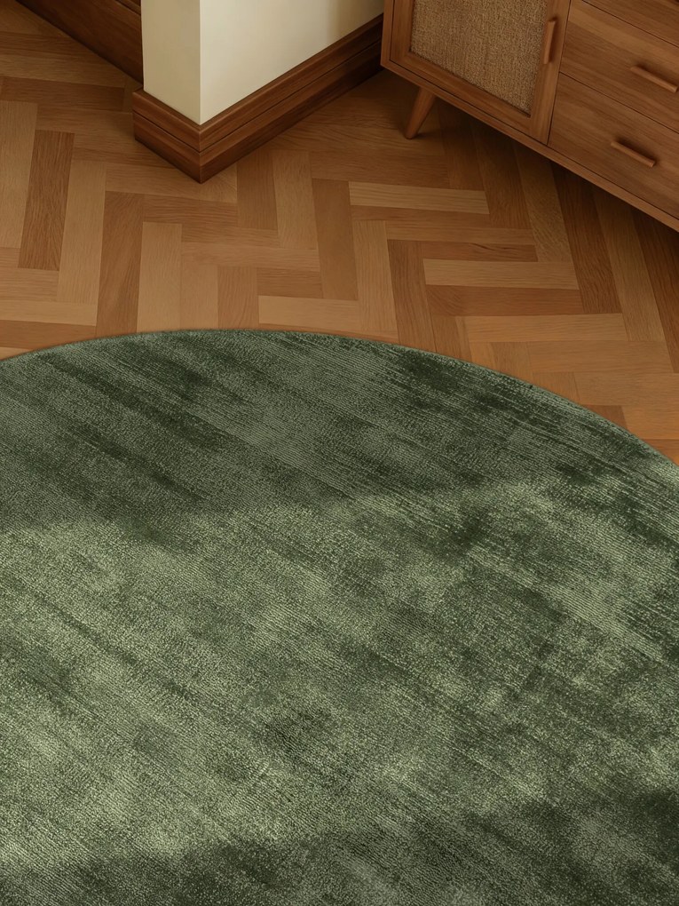 Vikosa, Kusový koberec Vikosa Jane 106296 Green kruh, 200x200 (průměr) kruh, zelená, dětský pokoj