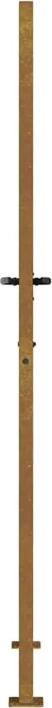 Zahradní branka 100 x 175 cm z corten oceli, design s trávou 153176