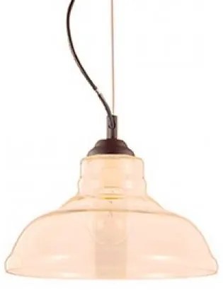 Závěsné svítidlo Ideal Lux Bistro' SP1 plate ambra 163765 béžová 28cm