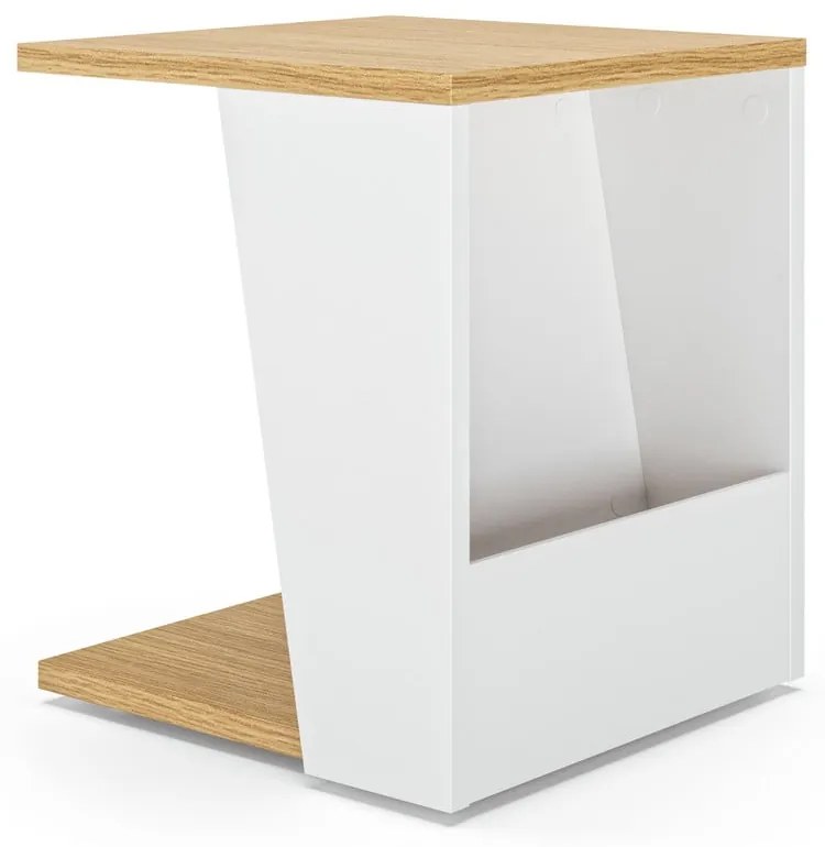 Konferenční stolek s deskou v dubovém dekoru 40x40 cm Albi - TemaHome