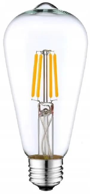 BERGE LED žárovka  - E27 - ST64 - 14W - 1510Lm - filament - teplá bílá