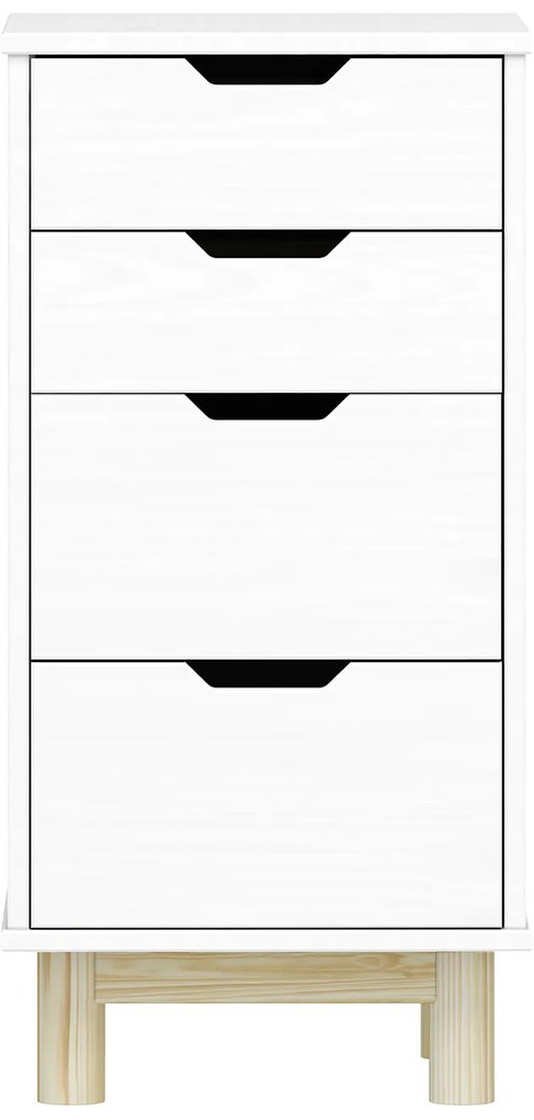 Idea Komoda BONITO 2 - 2+2 zásuvky Provedení: Bílý lak