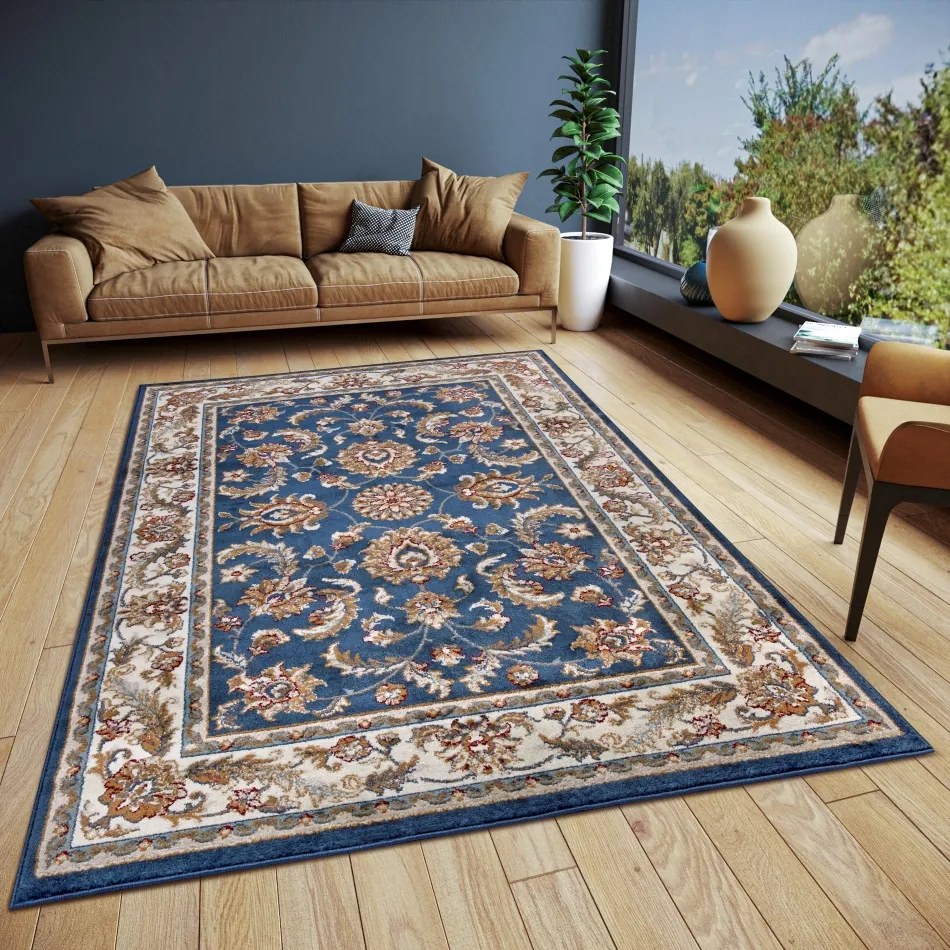 Hanse Home Collection koberce Kusový koberec Luxor 105640 Reni Blue Cream ROZMĚR: 57x90