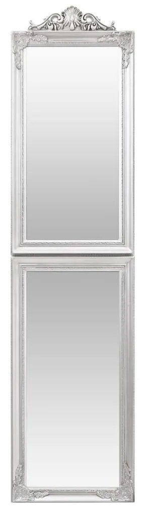 Volně stojící zrcadlo stříbrné 50 x 200 cm - Default Title