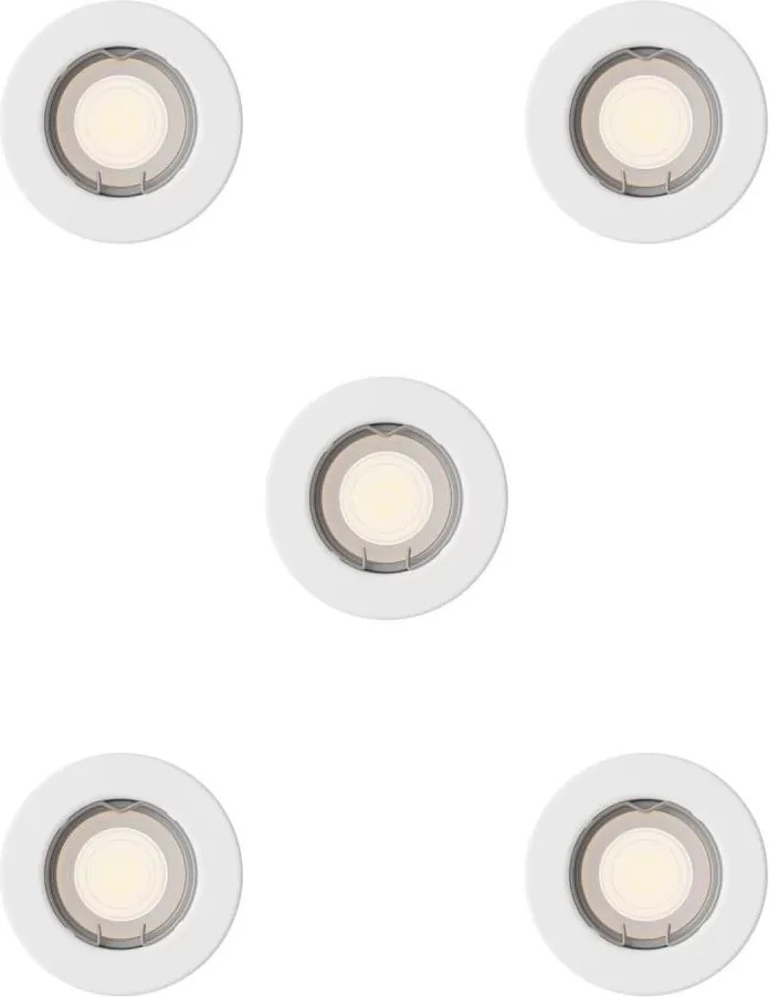 Philips - SADA 5x Podhledové svítidlo PERIDOT 1xGU10/7W/230V bílá