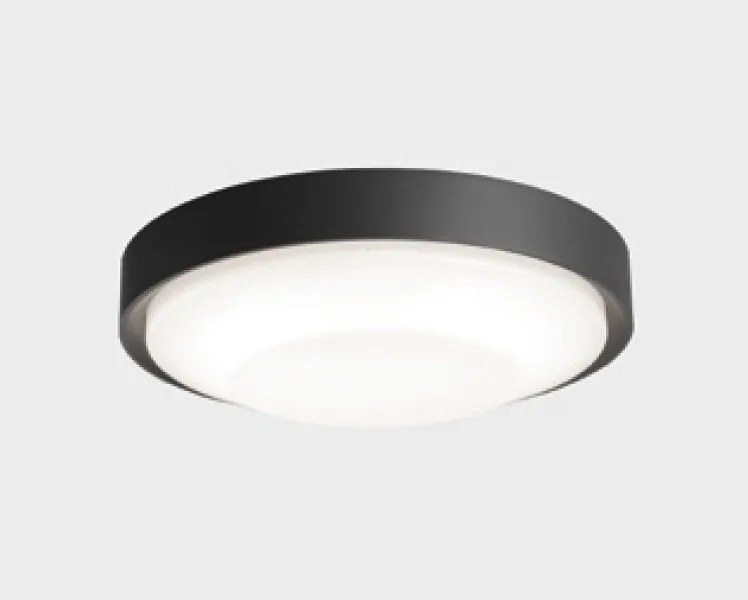 KHL K60010.01.SR.DG-DG.OP.ST.8.30 Stropní svítidlo BESEL Ø250mm tmavě šedá 20W 3000K IP65- Kohl Lighting