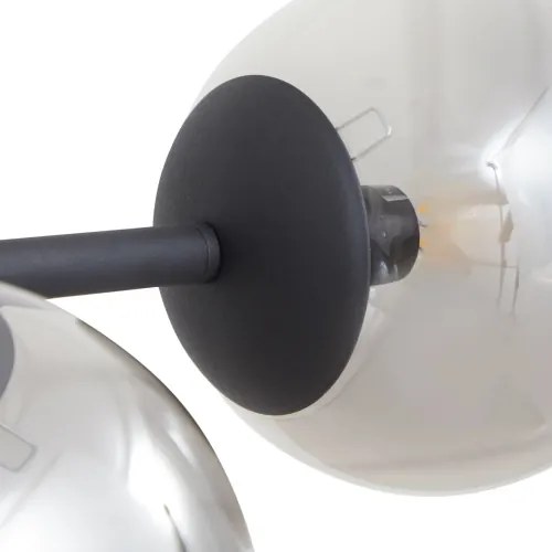 Závěsné svítidlo Lindby Isamer kouřově šedá 130 cm 8x E14 10W LED bez žárovek stmívatelné 10034203