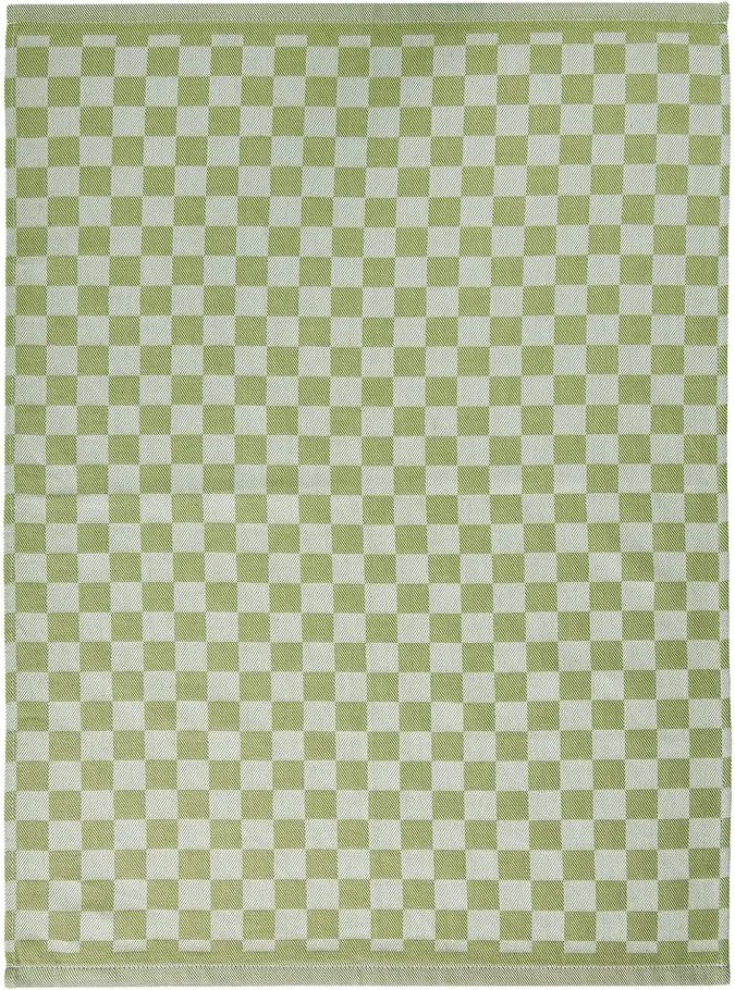 CHECKER STYLE Utěrka - sv. zelená
