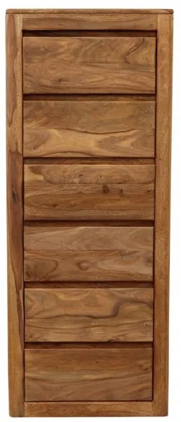 Indický nábytek - Komoda Tina 60x150x45 z indického masivu palisandr Světle medová