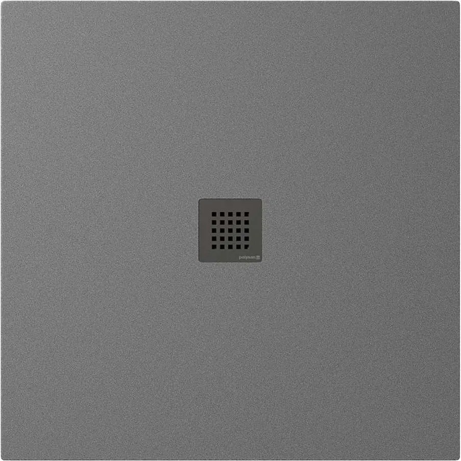 Polysan Tre - Sprchová vanička Neca 90x90 cm, matná šedá 84300.31