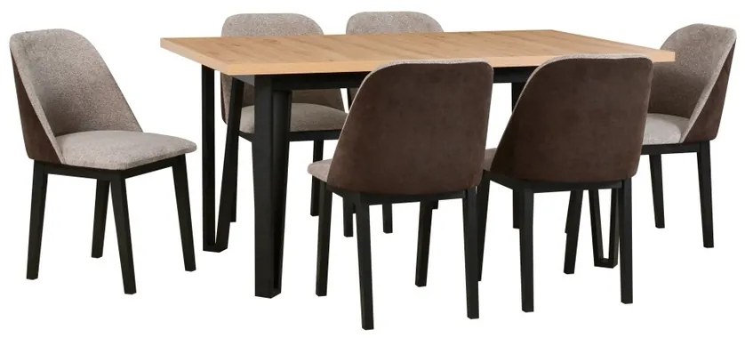 Drewmix Jídelní židle MONTI 1 dřevo: grafit, potahový materiál: látka