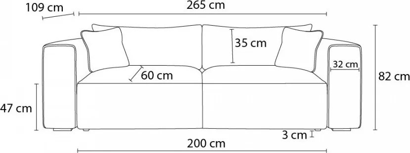 Oranžová rozkládací/s úložným prostorem pohovka 265 cm Ezechiel – Bobochic Paris