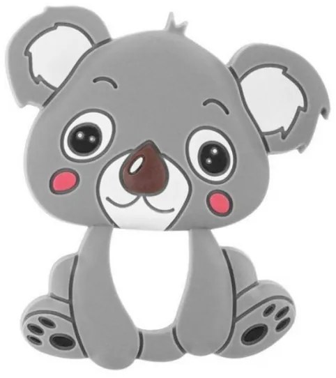 Akuku Silikonové kousátko Koala, šedé