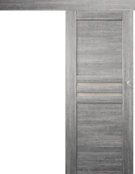 posuvné interiérové dveře na stěnu vasco doors MADERA model 4 Průchozí rozměr: 70 x 197 cm, Orientace dveří: Levé dveře, Dekor: Dub skandinávský